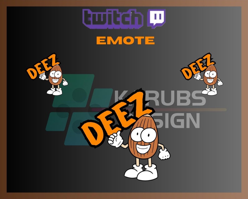 1 Twitch Emote, Deez Nuts Emote, Community Emote, Nut Emote, Kawaii ...