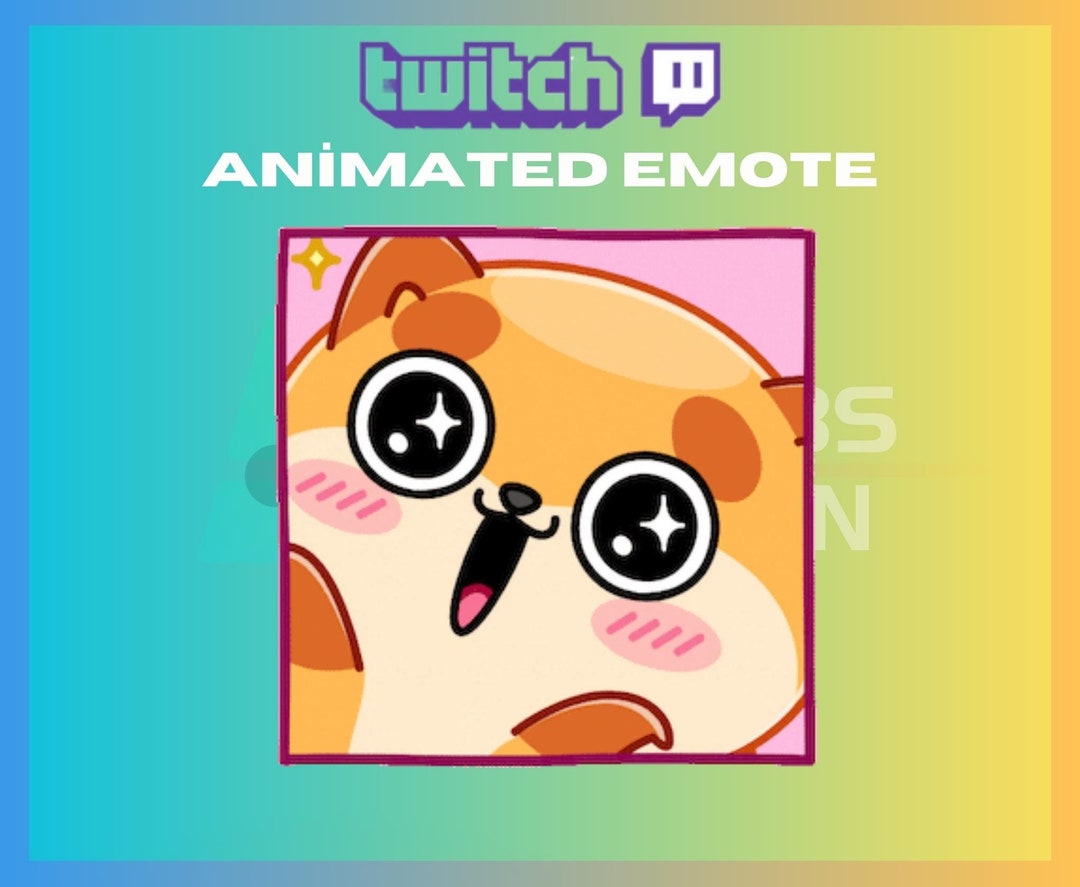 Animated Twitch, Kick Emote, Cute Dog Happy Emote, Uwu Emote, Dog Emote ...