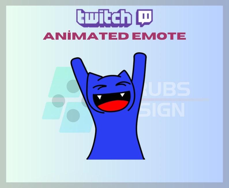 Animated Twitch Emote, Rainbow Cat Emote, Crazy Dancing Emote, Cute Cat ...