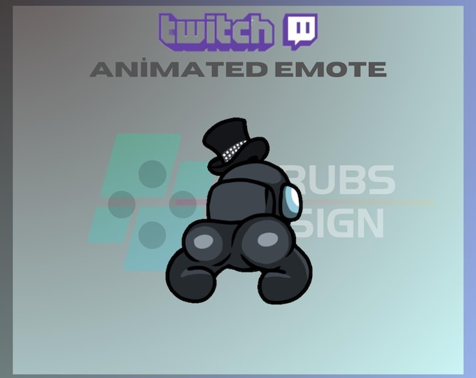Animated Twitch, Kick Emote, Among Us Twerk Emote, Cute Emote, Among Us ...