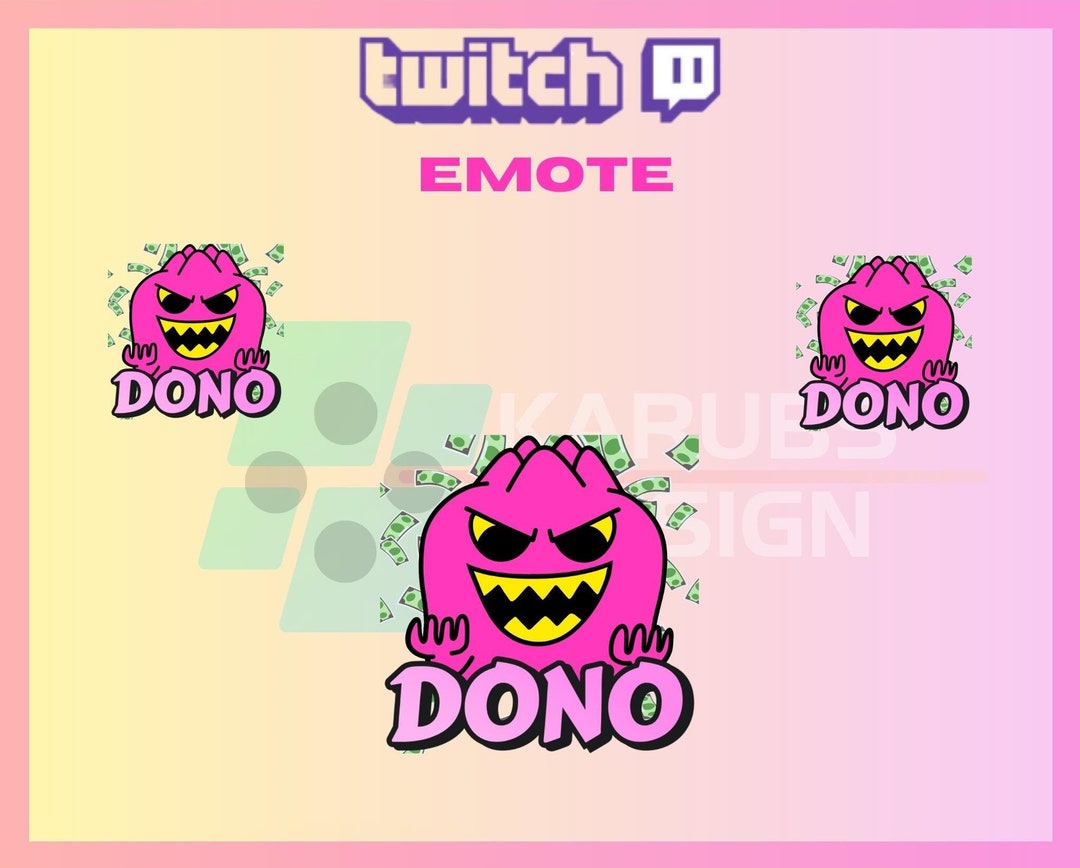 1 Twitch Emote, Evil Donate Emote, Donate Emote, Dono Emote, Community ...