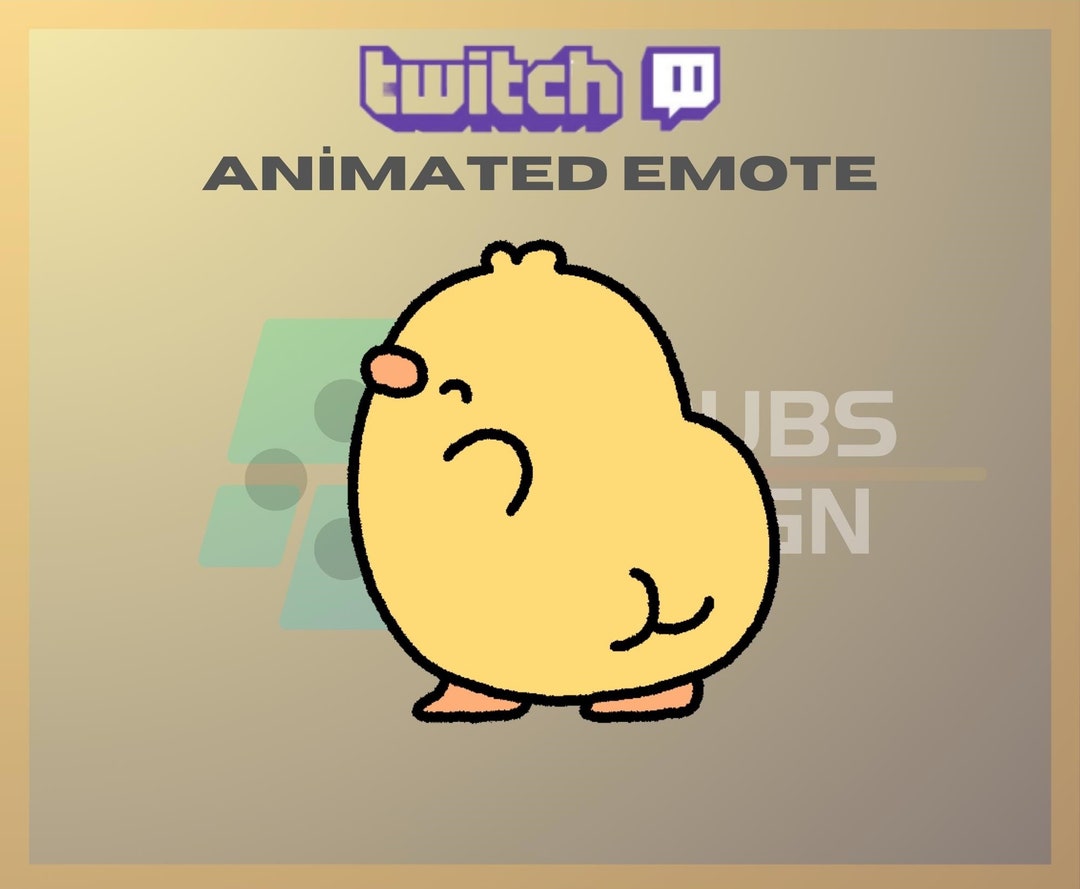 Animated Twitch, Kick Emote, Duck Twerk Emote, Chick Thicc Emote, Booty ...