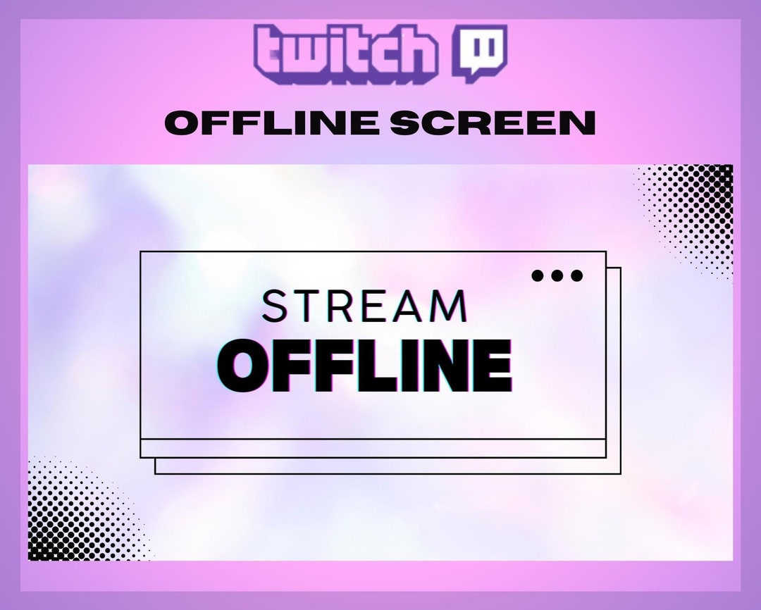 Twitch Offline Screen Streaming, Retro Computer Screen, Aesthetic ...