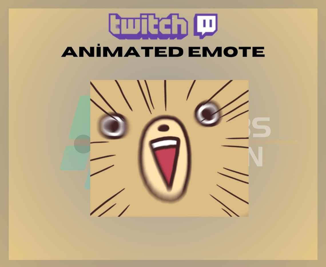 Animated Twitch Emote, Bear Scared Emote, Bear Shocked Emote, Animal ...
