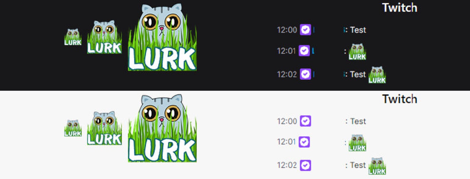 1 Twitch Emote, Lurk Cat Emote, Lurk Emote, Cat Emote, Community Emote ...