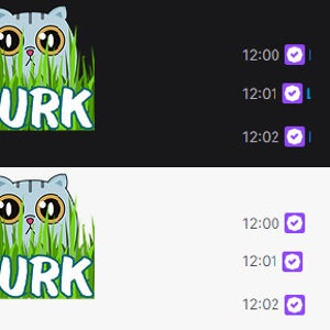1 Twitch Emote, Lurk Cat Emote, Lurk Emote, Cat Emote, Community Emote ...