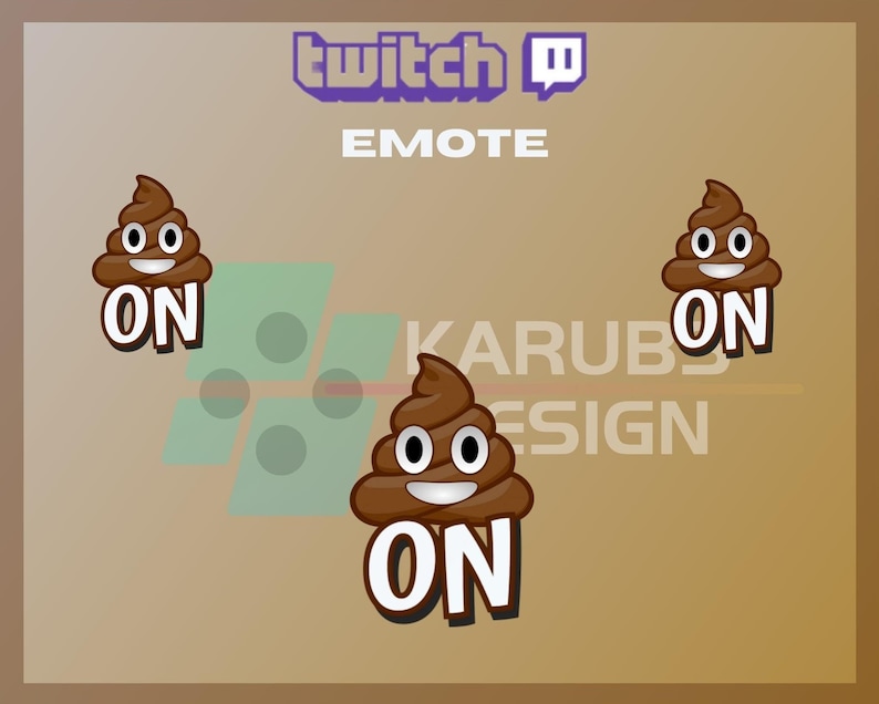 1 Twitch Emote, Poop Emote, Troll Emotes, Poop on Emote, Troll Poop ...