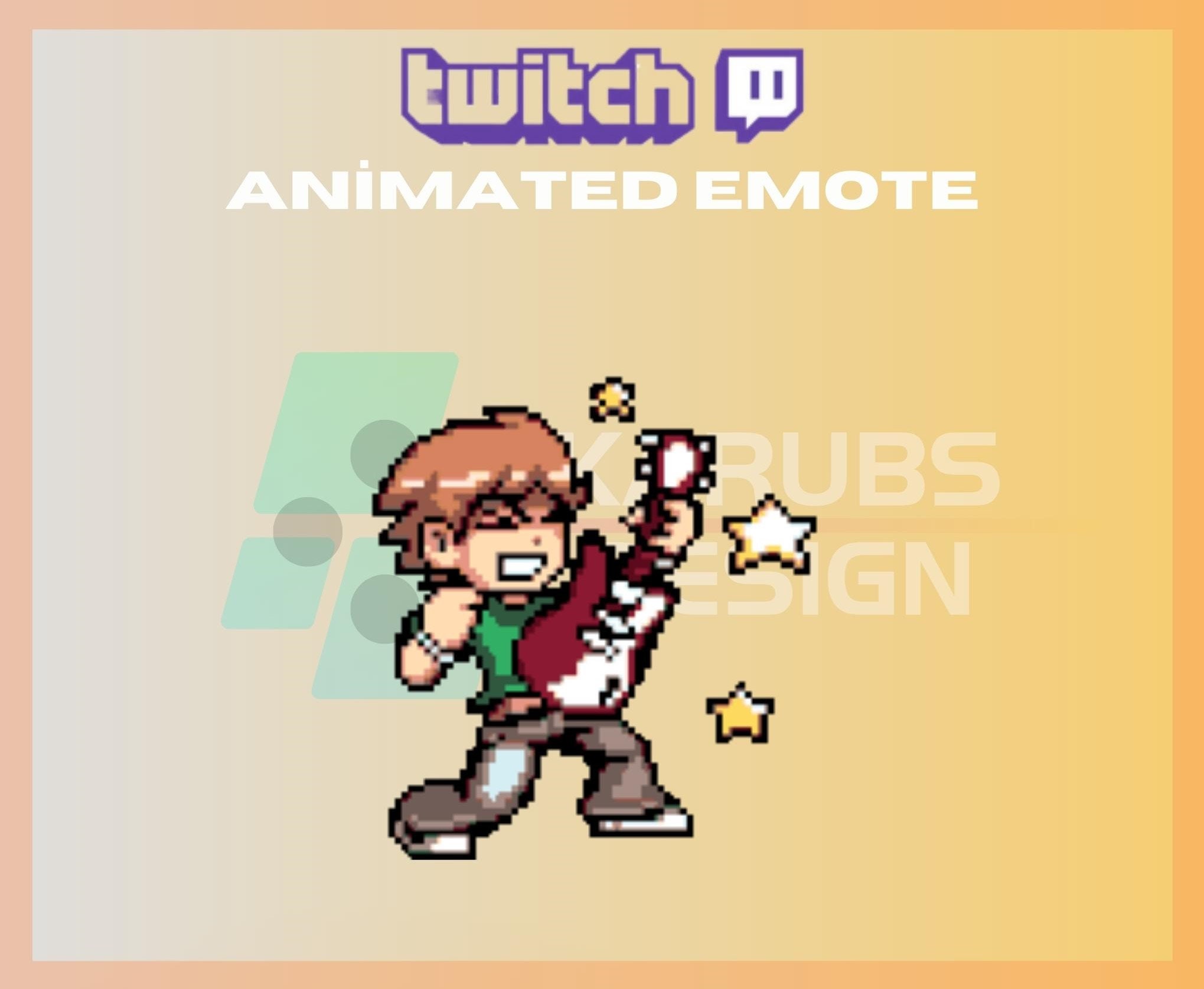 Animated Twitch, Kick Emote, Rocker Boy Emote, Rock Emote, Electro ...