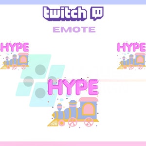 1 Twitch Emote, Hype Train Emote, Hype Emote, Hype Train Emote, Twitch ...