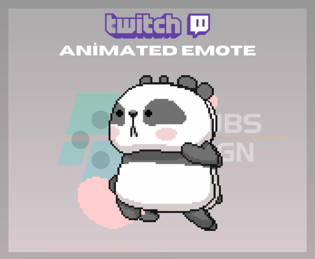 Animated Twitch, Kick Emote, Dancing Panda Emote, Cute Panda, Panda ...