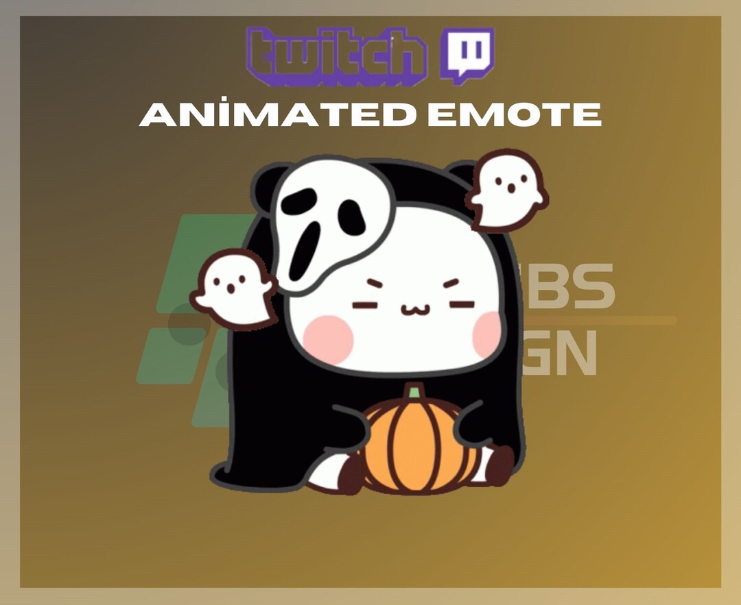 Animated Twitch, Kick Emote, Halloween Emote, Scary Emote, Ghost Emote ...