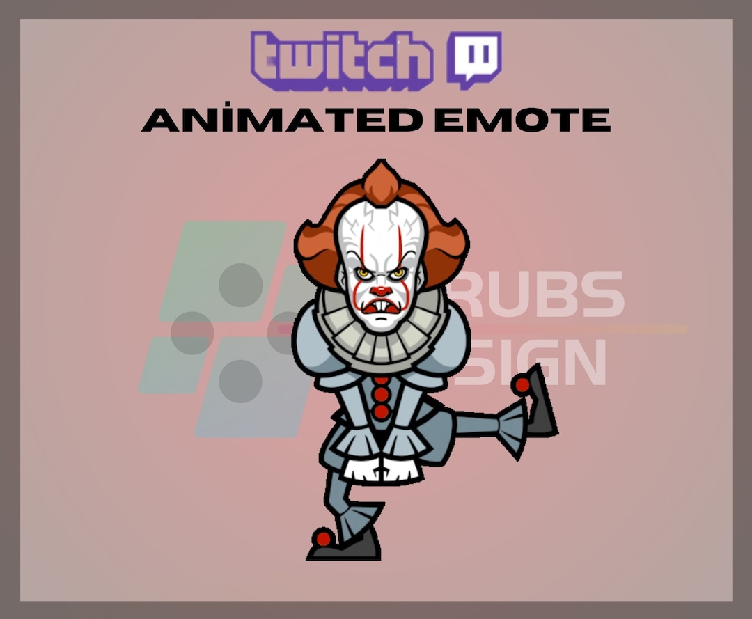 Animated Twitch, Kick Emote, Dancing Pennywise Emote, Dance Emote ...