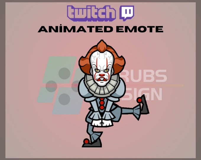 Animated Twitch, Kick Emote, Dancing Pennywise Emote, Dance Emote ...