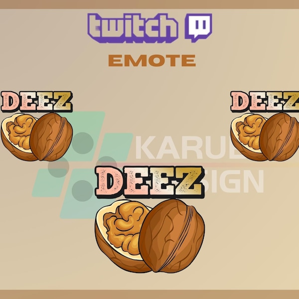 Twitch Emote Nut - Etsy