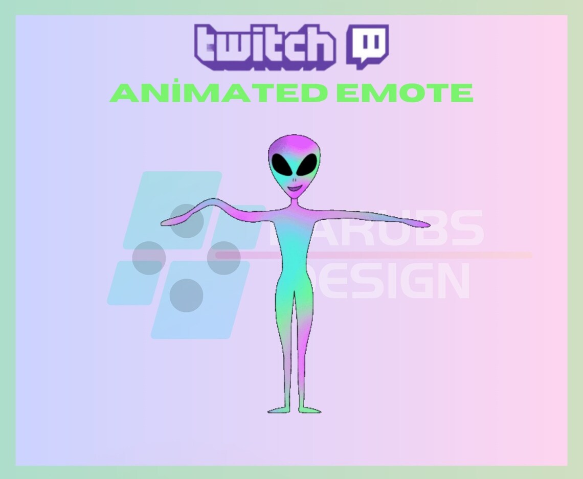 Animated Twitch Emote, Dancing Alien Emote, Alien Emote, Dance Emote ...