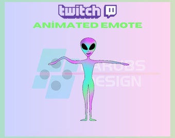 Animated Dancing Alien Emote: Twitch/kick Streamers (instant Download ...