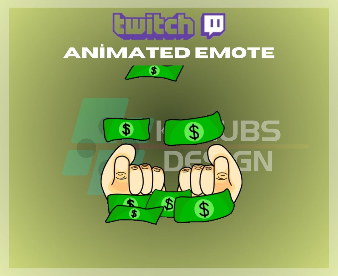 Animated Twitch Emote, Donation Emote, Dono Emote, Donate Emote, Money ...