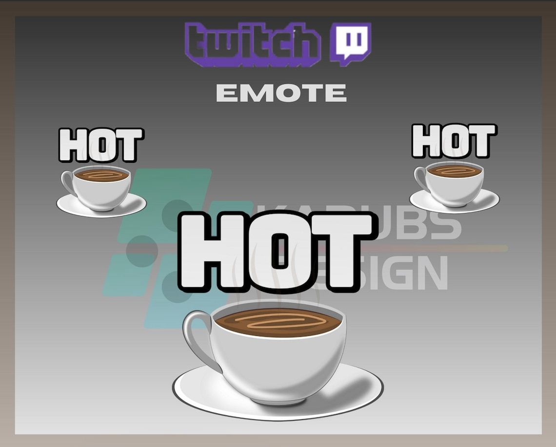 1 Twitch Emotes Hot Drink Emote Drink Emote Coffee Emote - Etsy