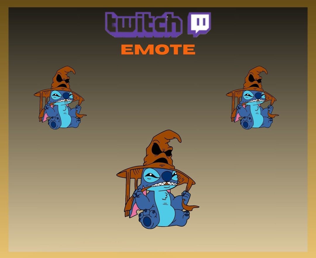 1 Twitch Emote, Witch Hat Stitch, Halloween Emote, Ghost Stitch Emote ...