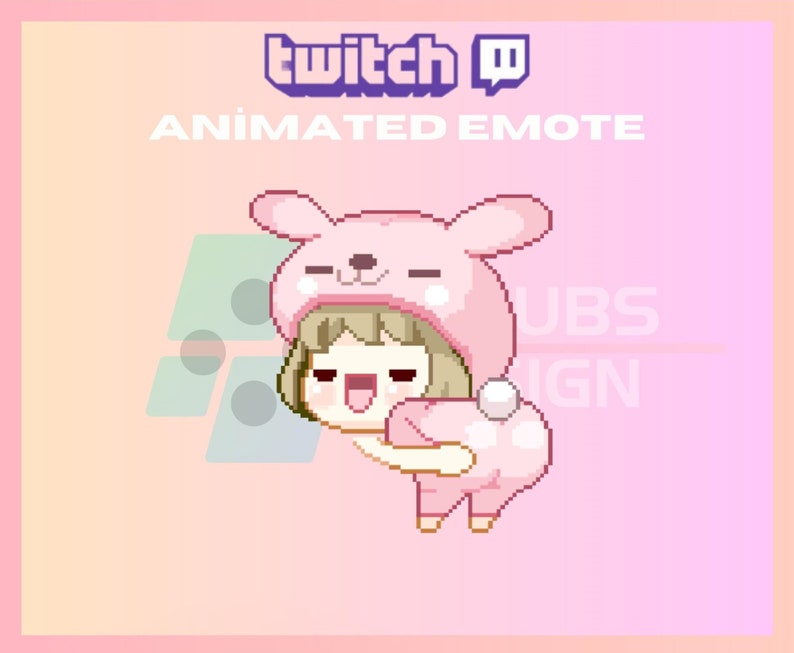 Animated Twitch Emote, Bunny Butt Slap Emote, Cute Emote, Bunny Girl ...