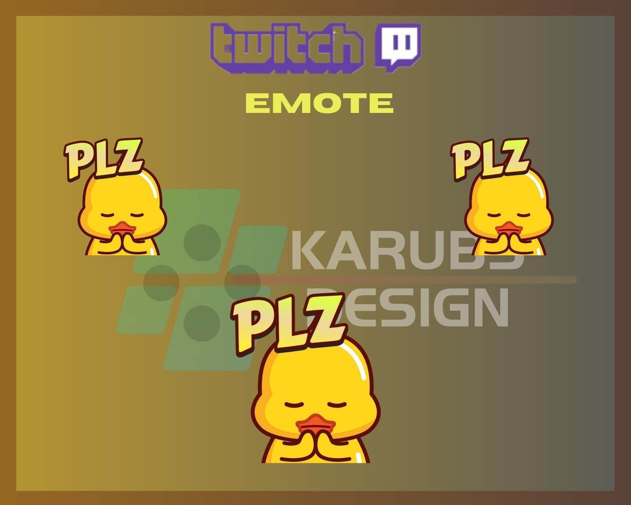 1 Twitch Emotes, Please Duck Emote, Duck Emote, Plz Emote, Cute Emote ...