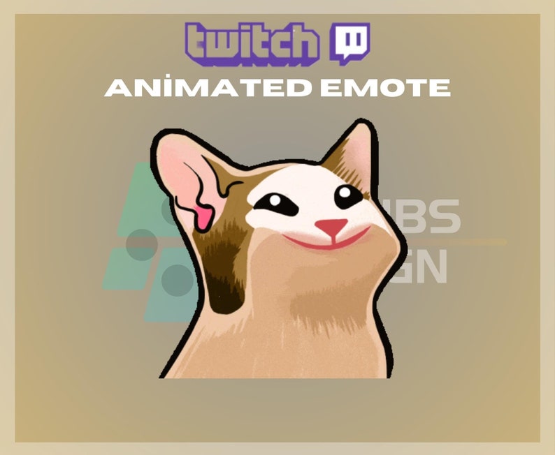 Animated Twitch, Kick Emote, Bop Cat Emote, Cute Emote, Cat Emote ...