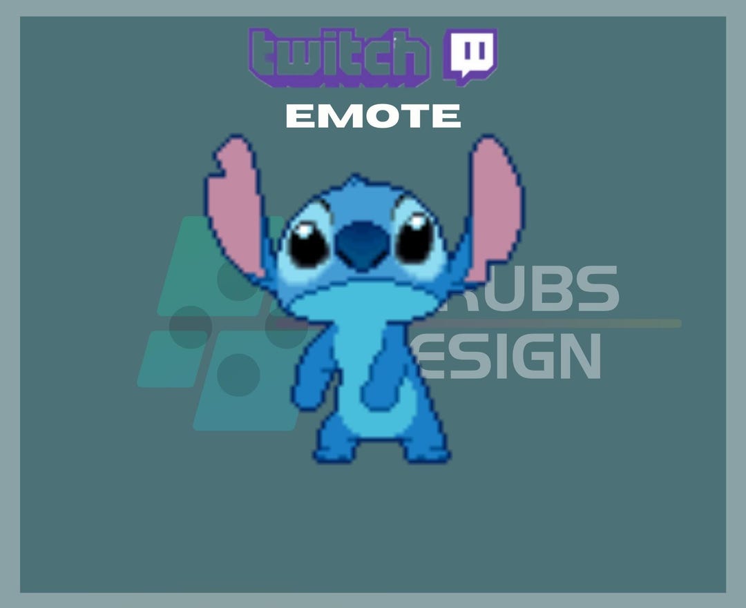 Animated Twitch Emote, Stitch Rage Emote, Angry Emote, Pixel Emote ...