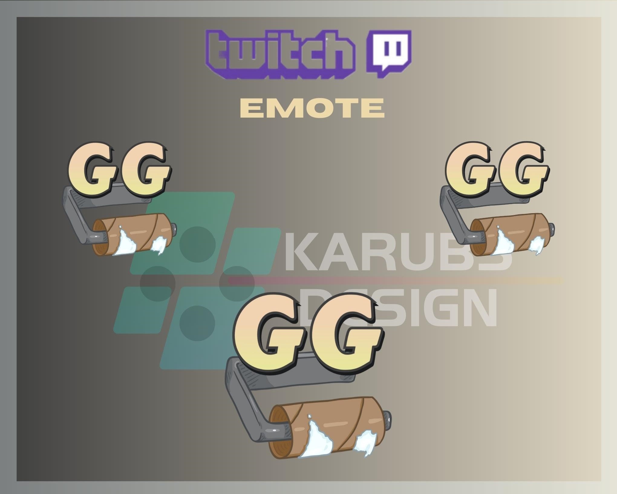 1 Twitch Emote, GG Toilet Paper Emote, GG Emote, Funny Emote, Community ...