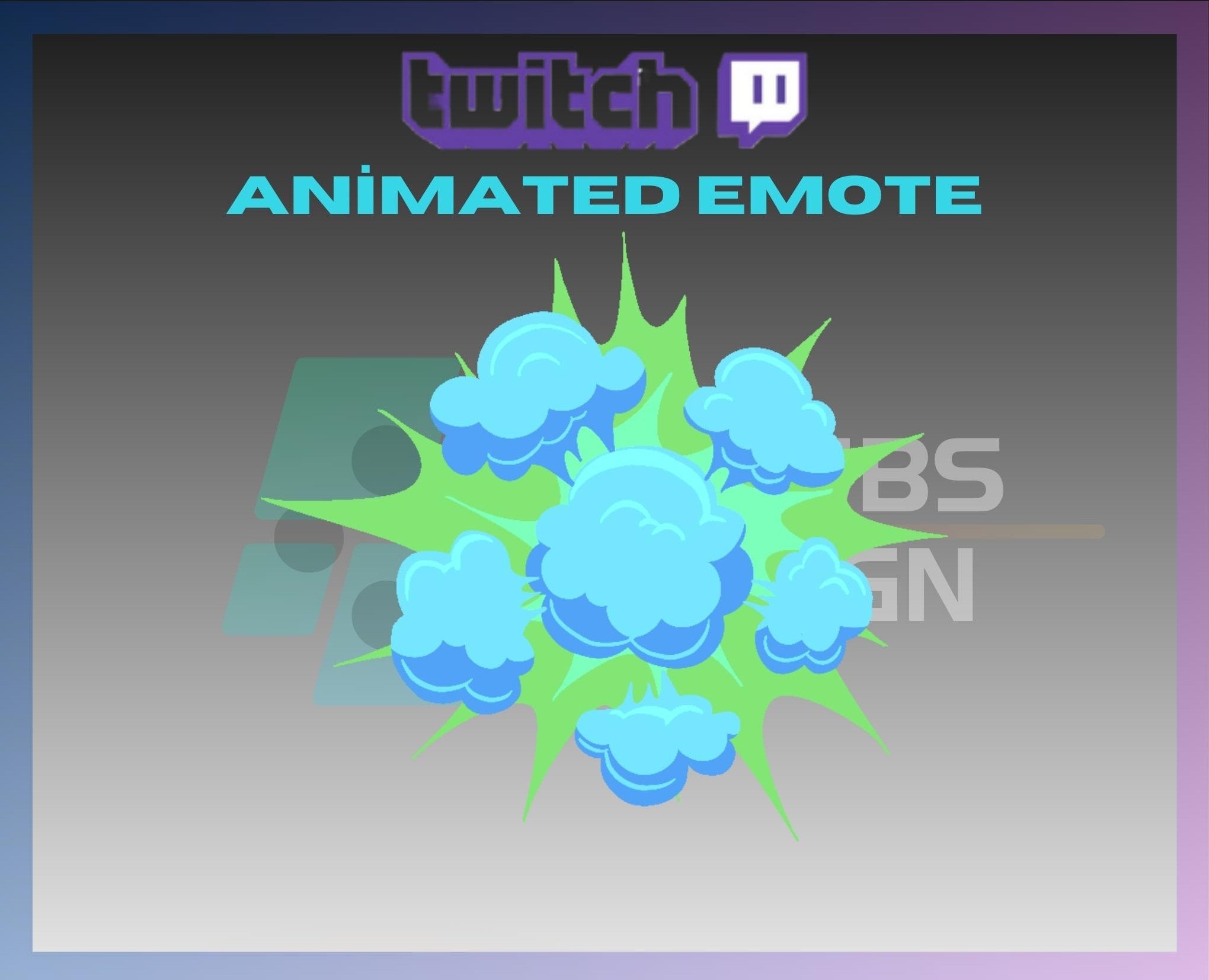 Animated Twitch Emote, BOOM Emote, Explosion Emote, Twitch Stream, for ...
