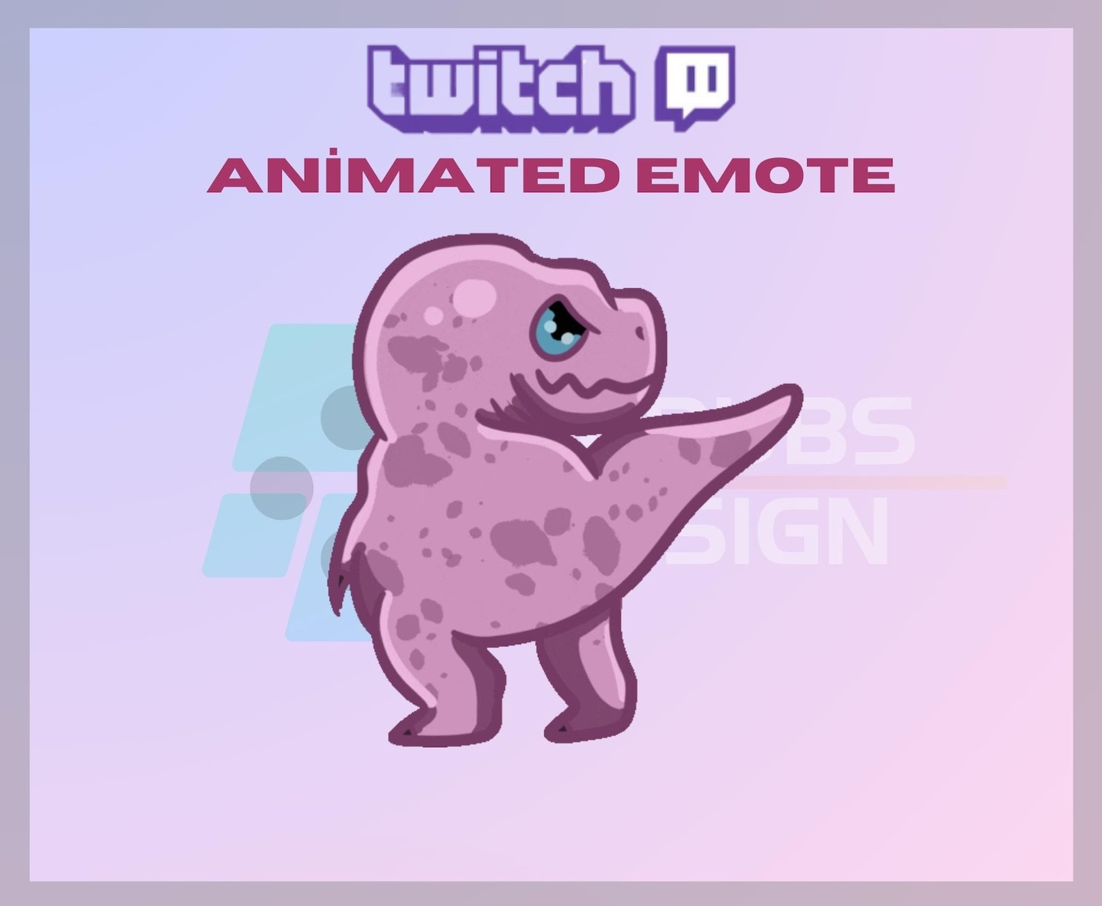 Animated Twitch, Kick Emote, Dancing Dinosaur Emote, Dino Emote, Cute ...