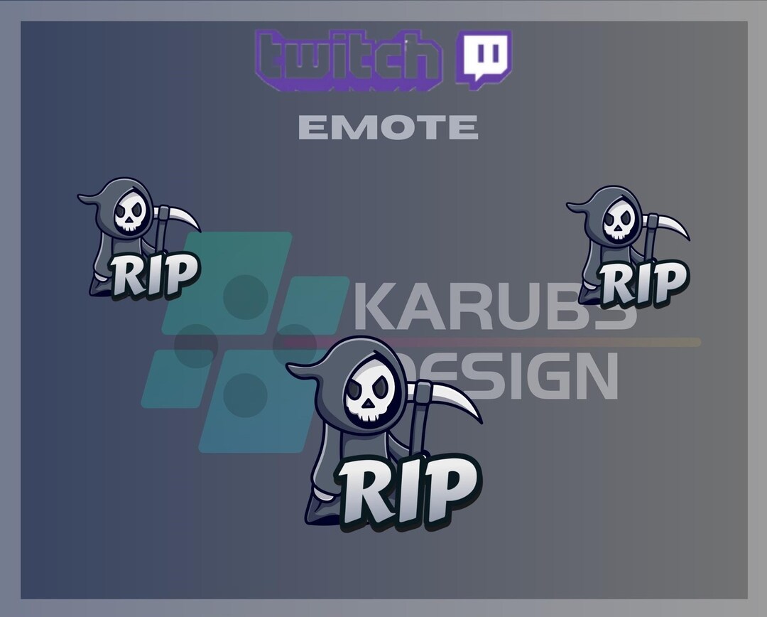 1 Twitch Emote, Grim Reaper RIP Emote, Community Emote, Reaper Emote ...