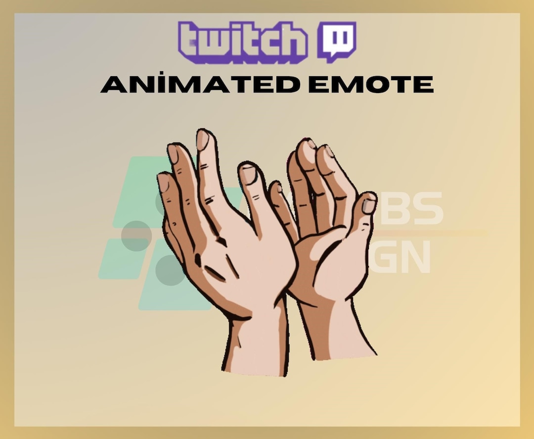 Animated Twitch, Kick Emote, Clapping Hands Emote, Applause Emote, Good ...