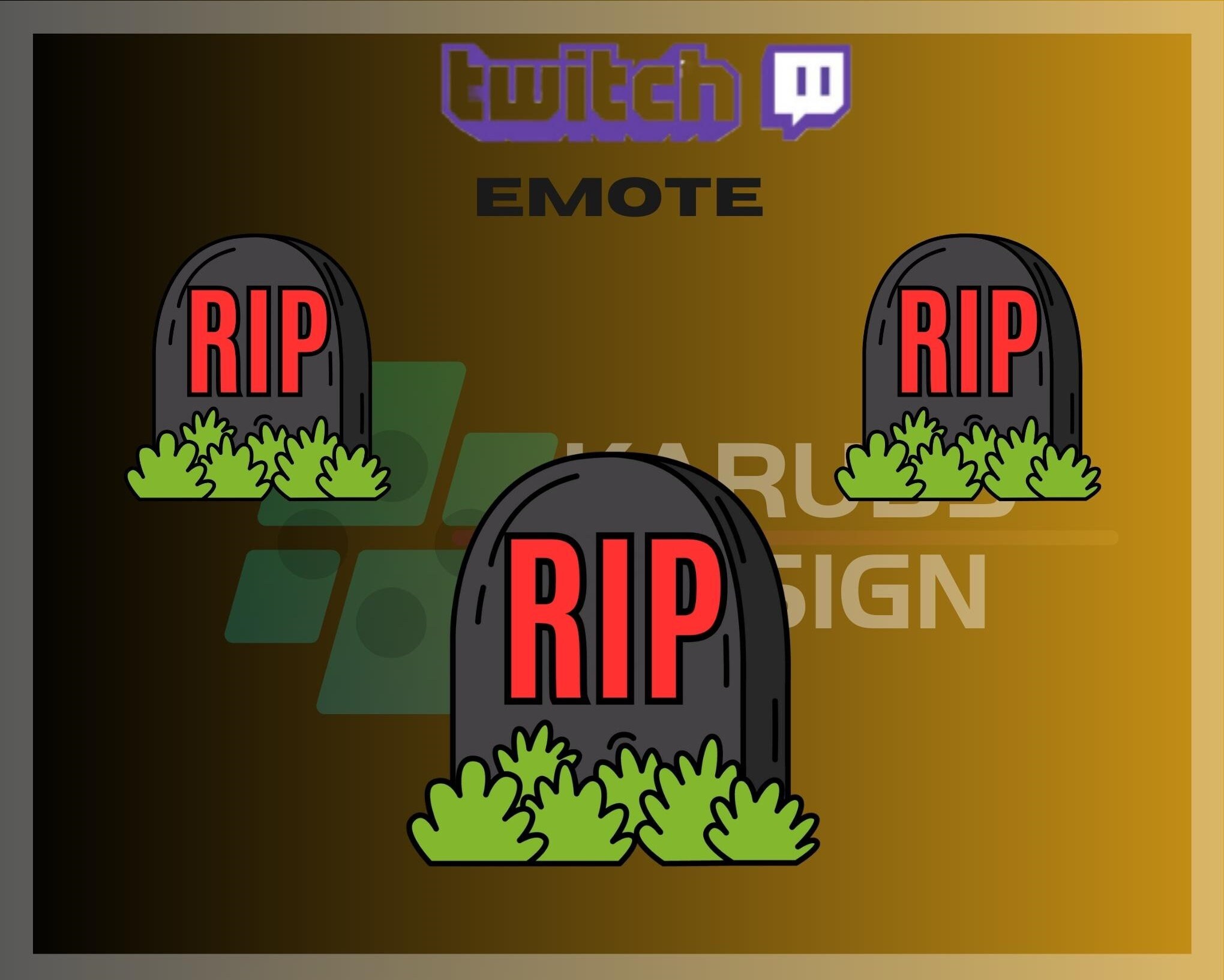 1 Twitch Emote, RIP Emote, Community Emote, Twitch Emote, Discord Emote ...