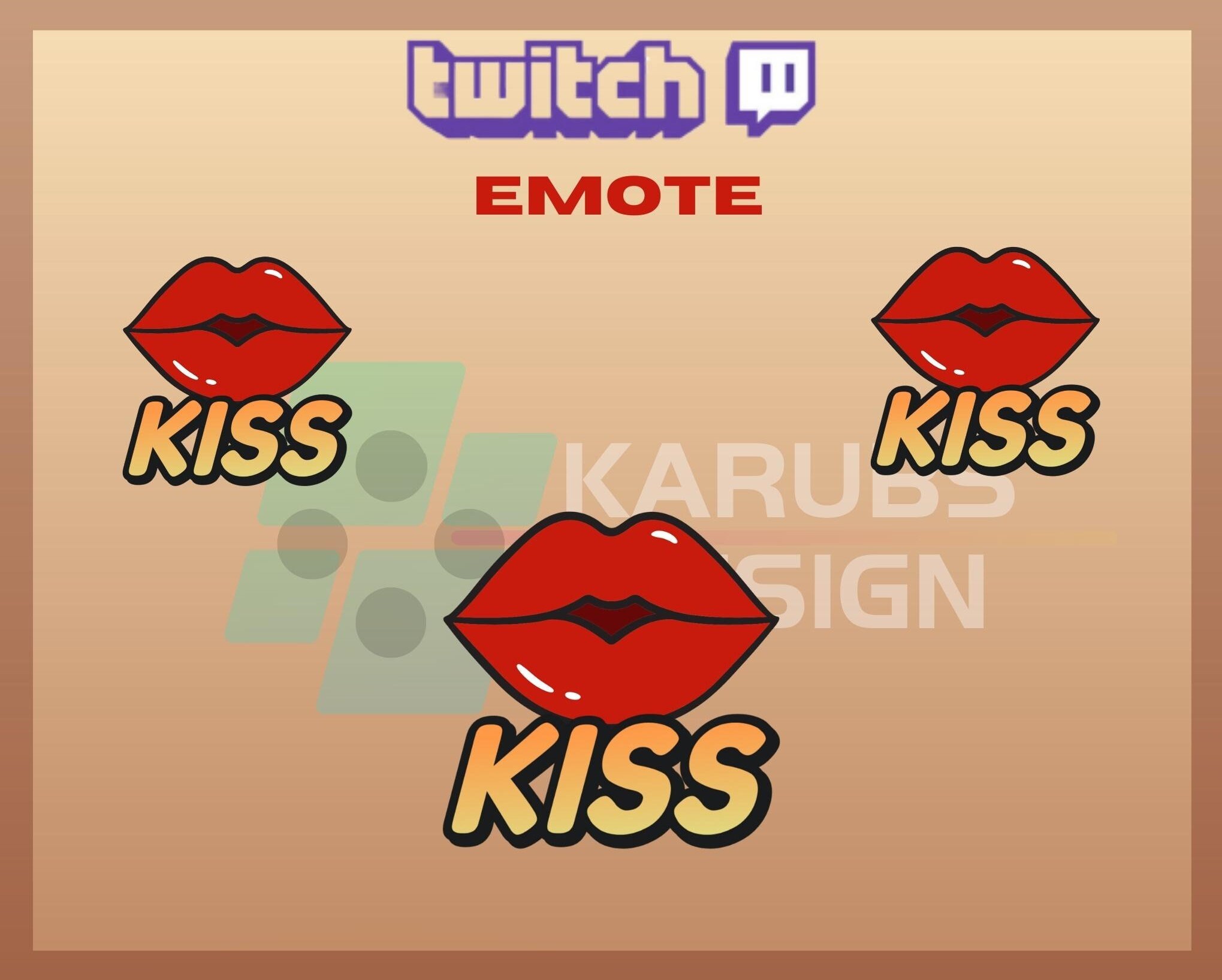 1 Twitch Emote Sexy Kiss Emote Kiss Emote Thicc Emote Lewd Etsy Australia