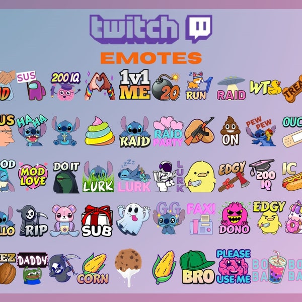 Twitch Emotes - Etsy