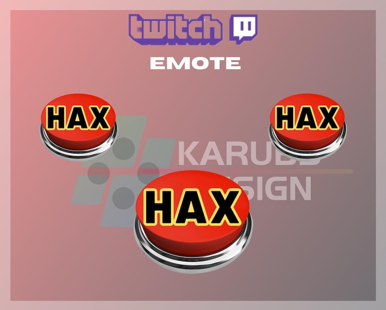 Hax Button Twitch Emote: Instant Download PNG for Streamers - Etsy