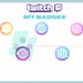 29x Rainbow Neon Twitch Bit Tier Badges, Bit Badges, Rainbow, Cute Bit ...
