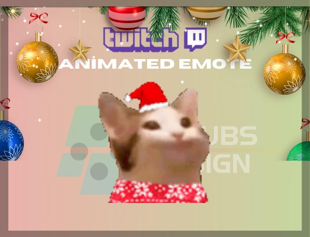 Animated Twitch, Kick Emote, Bop Cat Emote, Christmas Emote, Santa ...