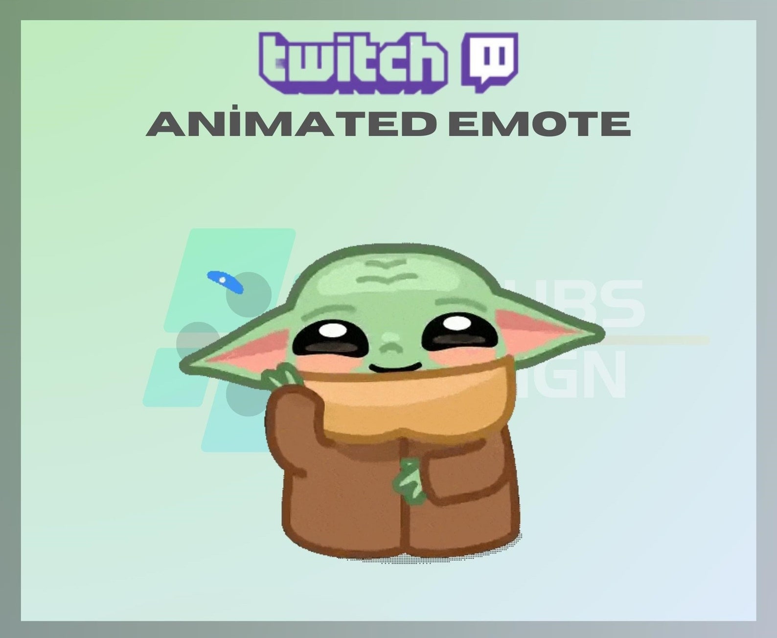 Animated Twitch Emote, Baby Yoda Laugh Emote, Laugh Emote, Cute Emote ...