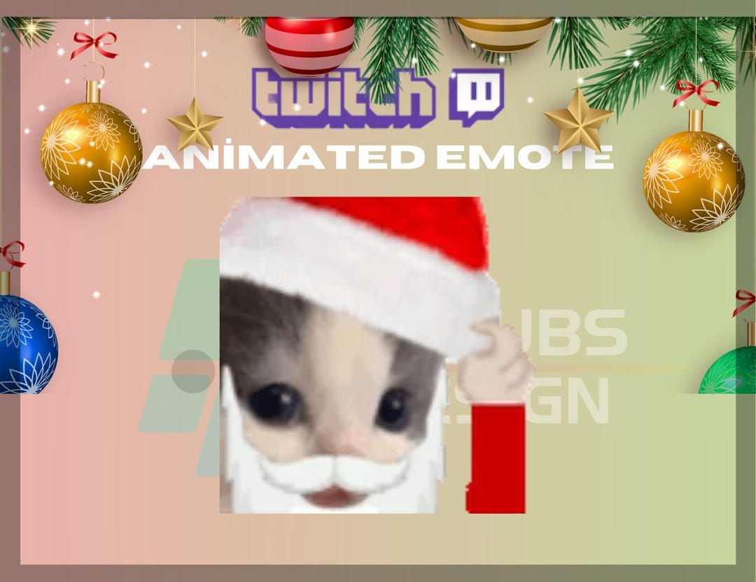 Animated Twitch, Kick Emote, Cat Emote, Cat Cap Emote, New Year Emote ...