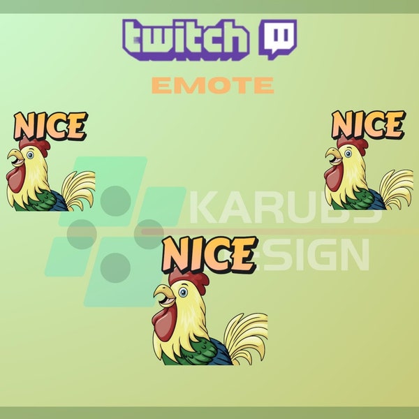 Twitch Emote Nice Cock Etsy