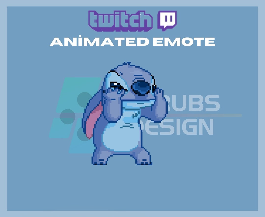Animated Twitch Emote, Stitch Rage Emote, Stitch Emote, Pixel Emote, Edgy Emote, for Streamers ...