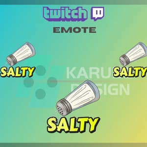 1 Twitch Emote, Salty Emote, Meme Emote, Funny Salty Emote, Community ...