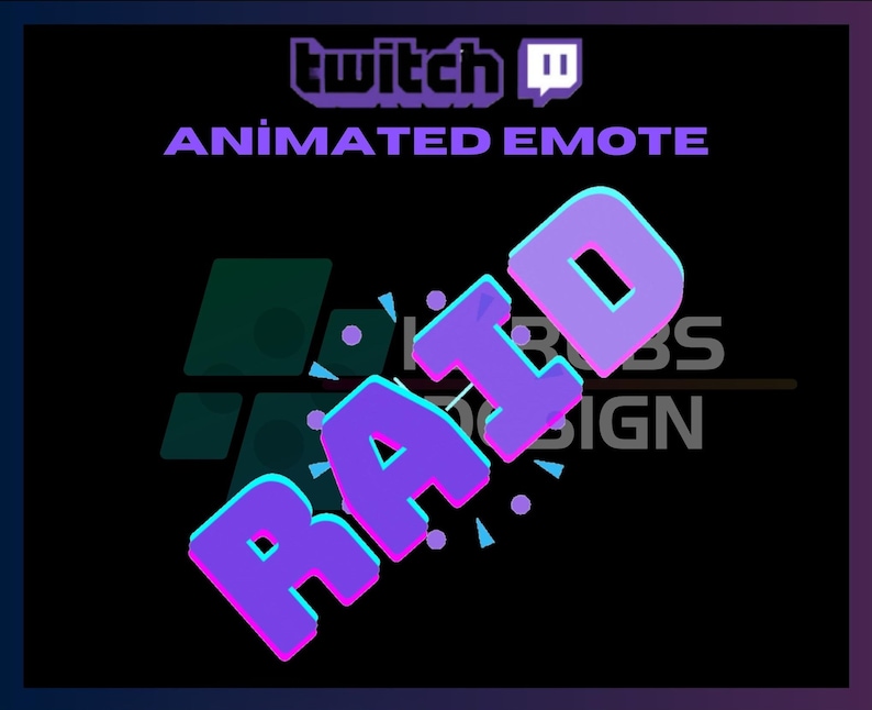 Animated Twitch Emote, RAID Emote, Celebration, Party, Confetti, Twitch ...
