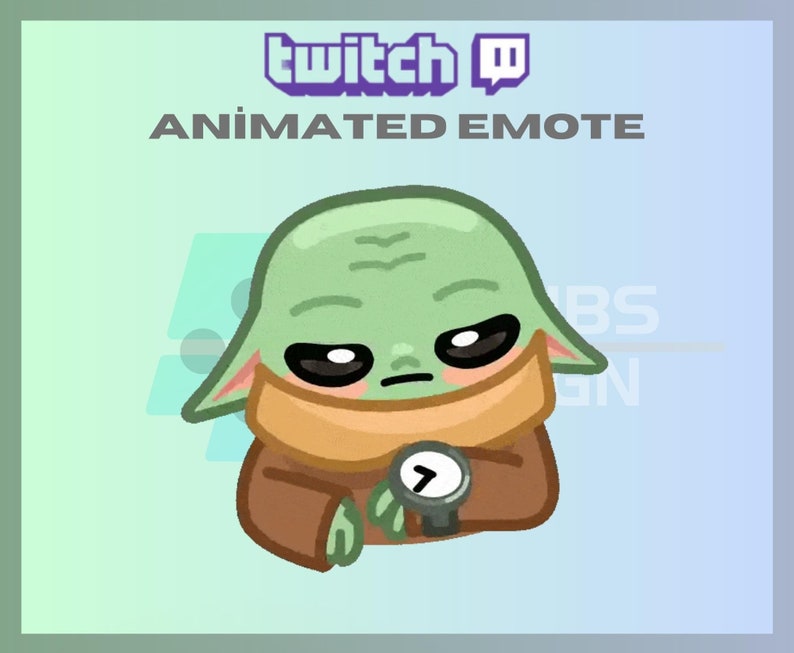 Animated Twitch Emote, Baby Hurry Emote, Yoda Time Emote, Cute Emote ...