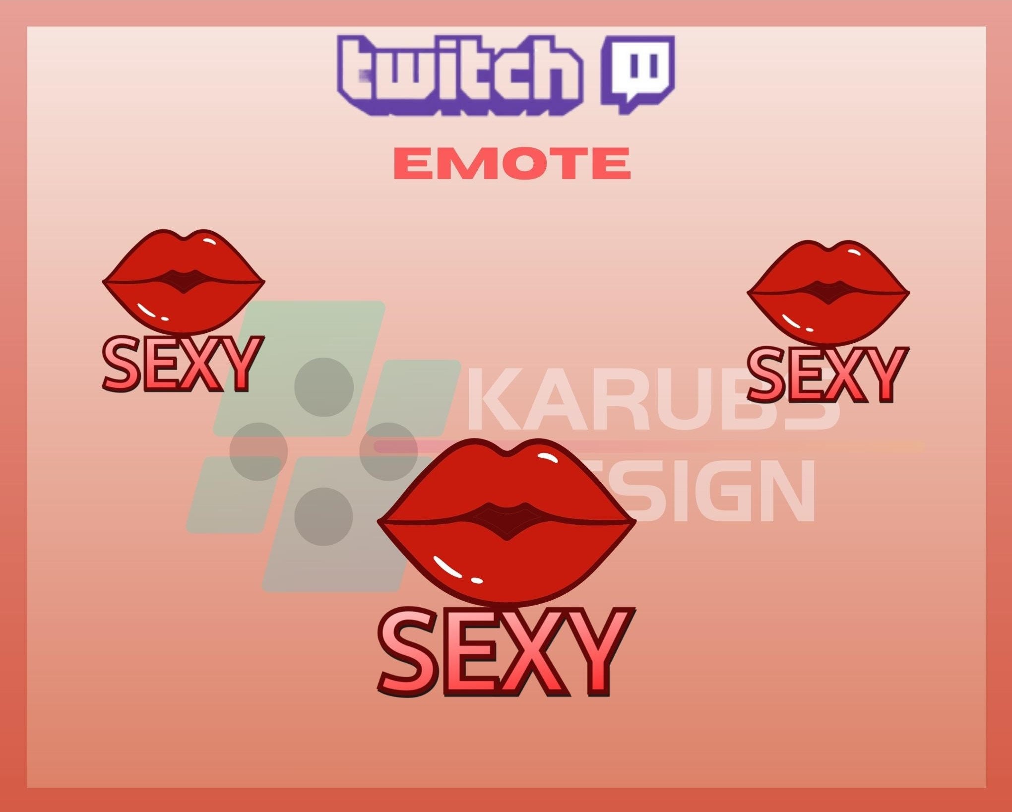 1 Twitch Emote, Sexy Lips Emote, Lips Emote, Thicc Emote, Lewd Emote ...