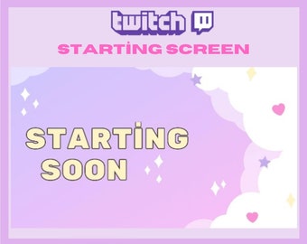 Twitch Starting Screen/ Layout/ Animated/ Kawaii /cute - Etsy