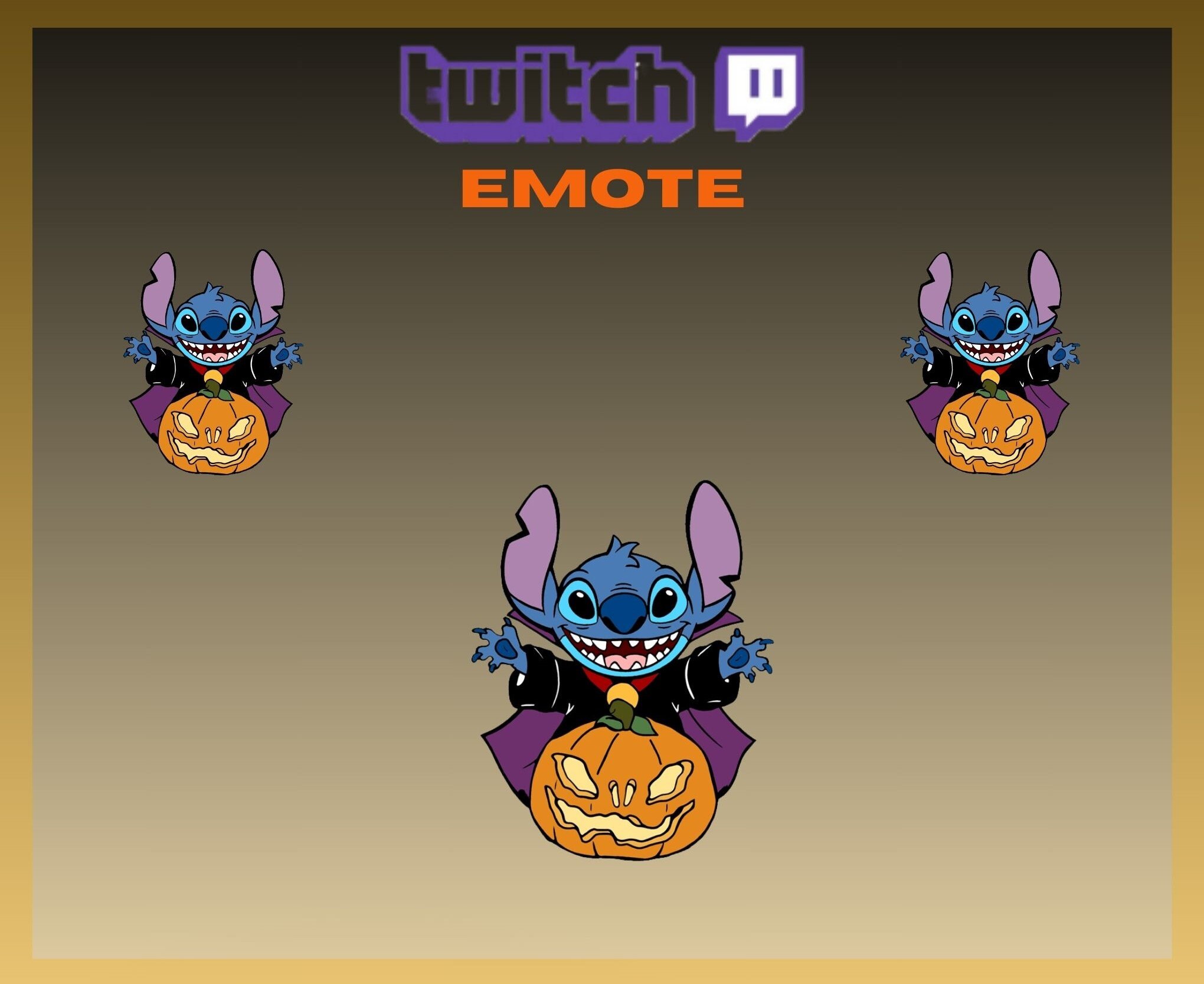 1 Twitch Emote, Cute Stitch Emote, Halloween Emote, Stitch Halloween ...