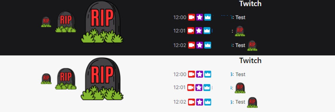 1 Twitch Emote, RIP Emote, Community Emote, Twitch Emote, Discord Emote ...