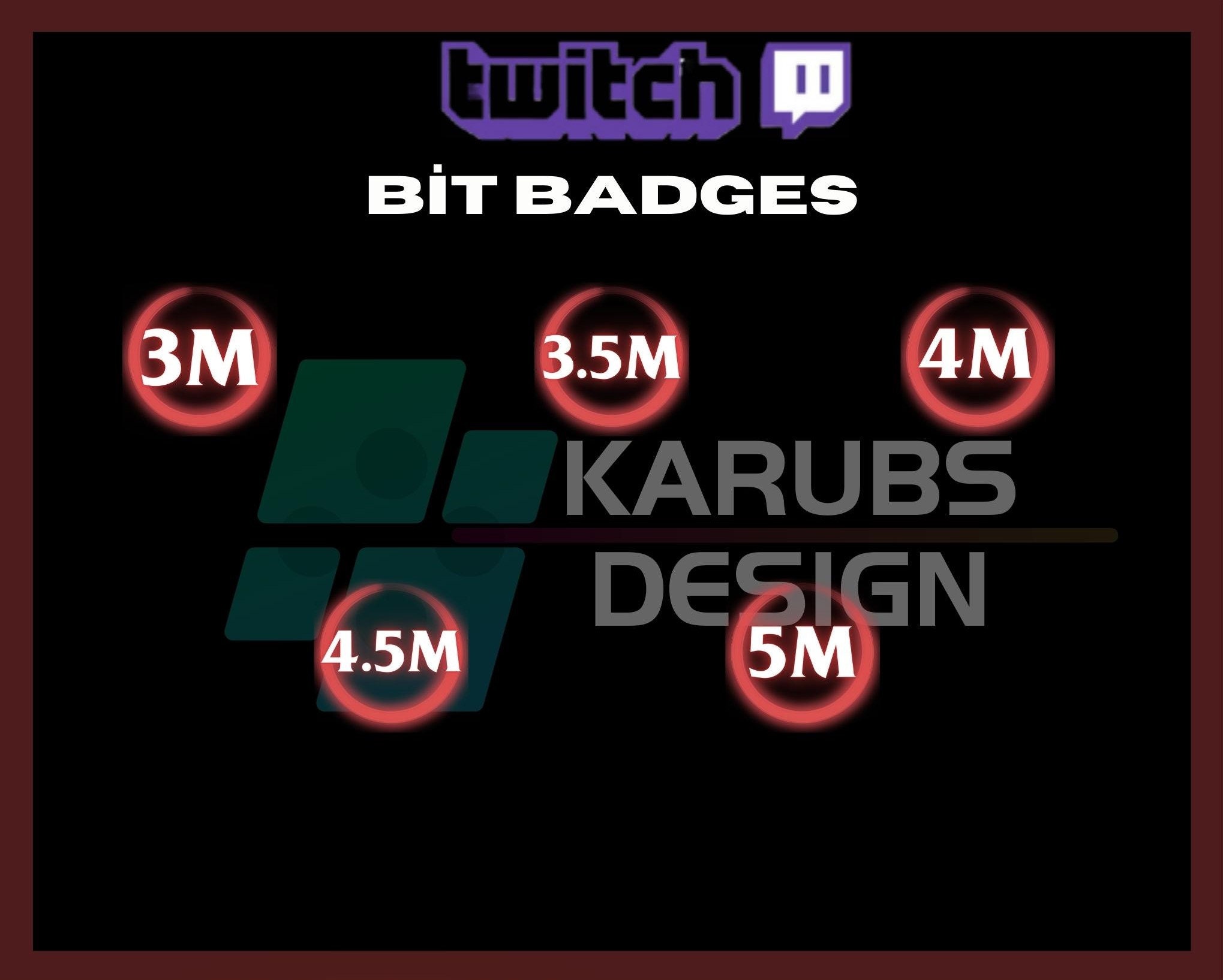 29x Neon Red Twitch Bit Tier Badges Bit Badges Neon Red - Etsy Australia